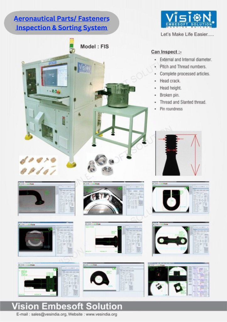 Aeronautical Parts Inspection Sorting Machine - Machine Vision and ...
